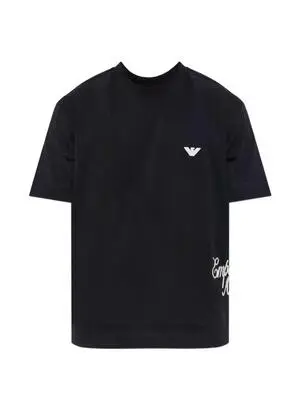 Emporio Armani Logo-embroidered T-shirt