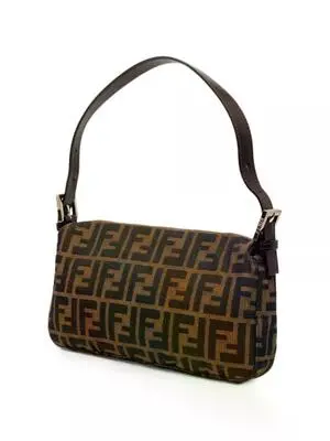 Fendi 20th Century Zucca Canvas Baguette Shoulder Bag
