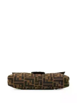 Fendi 20th Century Zucca Canvas Baguette Shoulder Bag
