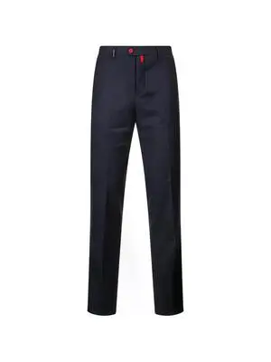 Kiton Logo Patch Straight-leg Trousers
