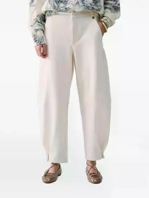 Liu Jo Logo Plaque Cropped Trousers