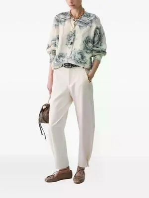 Liu Jo Logo Plaque Cropped Trousers