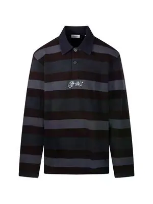 Off-White Striped Logo-embroidered Sweater
