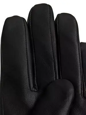 Karl Lagerfeld Logo Leather Gloves