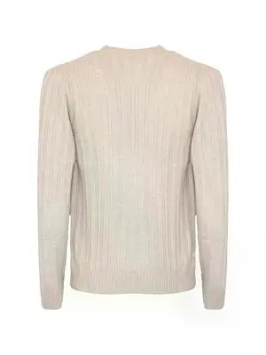 CRUCIANI Ribbed-knit Crew-neck Sweater