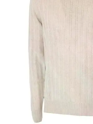 CRUCIANI Ribbed-knit Crew-neck Sweater