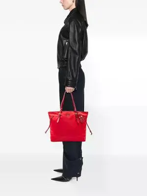 Prada 2013-2026 Saffiano Trimmed Tessuto Tote Bag