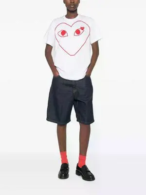 Play Comme Des Garcon Heart-print T-shirt
