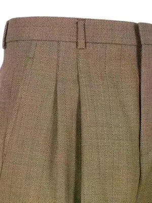 Emporio Armani Virgin Wool Herringbone Trousers