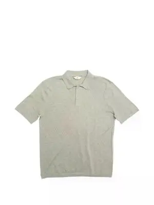 BLUE DE GÊNES Diamond-knit Polo Shirt - Green