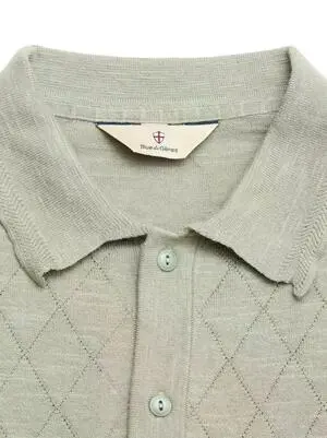 BLUE DE GÊNES Diamond-knit Polo Shirt