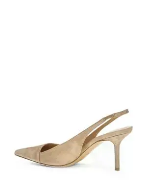 FRANCESCO RUSSO Pointed-toe Slingback Pumps