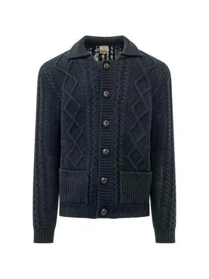RAKKI Aran Cable-knit Cardigan