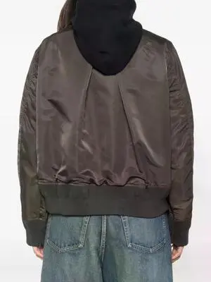 Sacai Panelled Hooded Zip-up Jacket