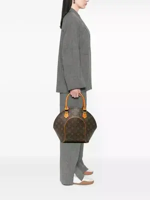 LOUIS VUITTON 1997 Monogram Ellipse Pm Handbag - Brown