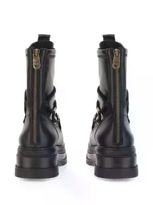 Pinko Lace-up Platform Ankle Boots