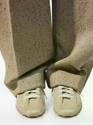 Jacquemus Suede Tennis Sneakers With Espadrille Inspiration