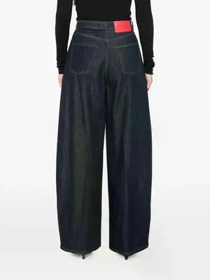 THELATEST Pleated Detail Wide-leg Jeans