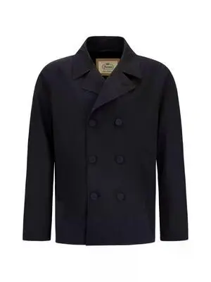 Herno Double-breasted Peacoat - Blue