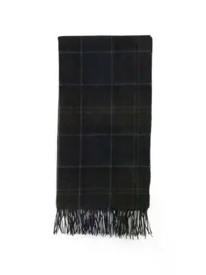 Barbour Braden Tartan Wool Scarf - Blue