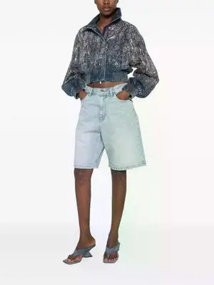 Liu Jo Sequined High Neck Denim Jacket