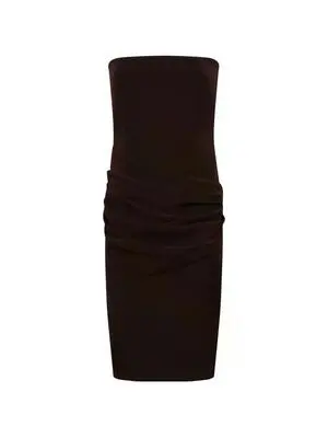 ALEX PERRY Strapless Draped Mid-length Dress