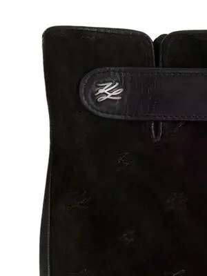 Karl Lagerfeld K/autograph Suede Gloves