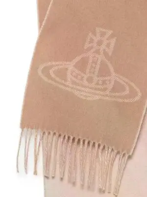 VIVIENNE WESTWOOD Orb-motif Fringed Scarf