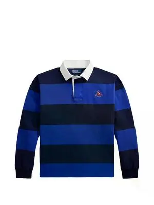 Polo Ralph Lauren Striped Rugby Polo Shirt - Blue