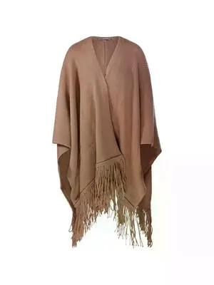 Max Mara Knitted Fringe Cape