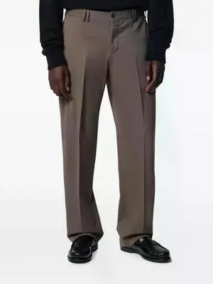 PT TORINO Pressed-crease Tailored Trousers - Brown