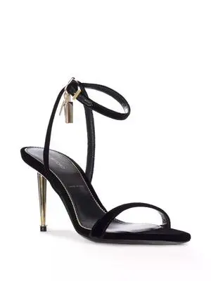 TOM FORD Padlock Detail Velvet Sandals