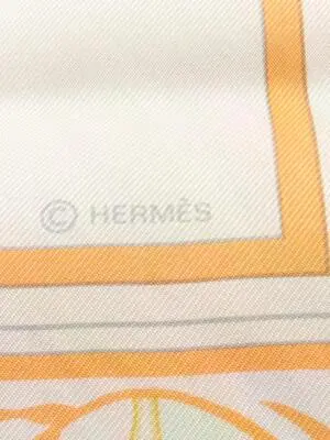 Hermès 2000s Floral-print Scarf