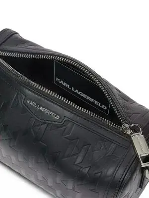 Karl Lagerfeld Mini K/loom Leather Barrel Bag