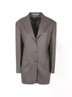 Tagliatore Twill Single-breasted Blazer - Green