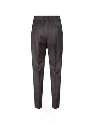 Peserico Punto Luce Detail Elasticated Waistband Trousers - Grey