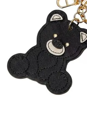 TWINSET Teddy Bear Keyring With Oval T - Black