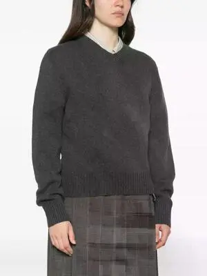 A.p.c. V-neck Ribbed Sweater
