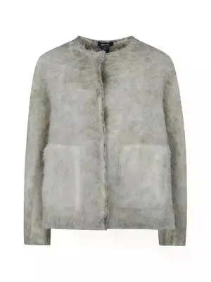 Avant Toi Alpaca Oversized Jacket - Grey