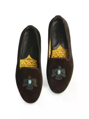 FORTELA Broadway Thunderbird Embroidered Loafers