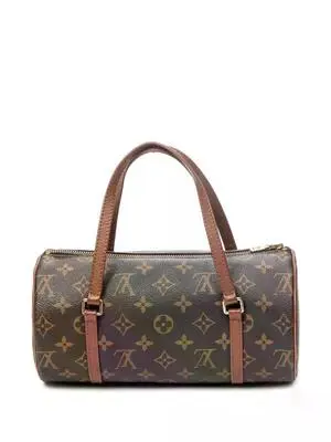 LOUIS VUITTON Papillon 26 Monogram Canvas Cylinder Handbag