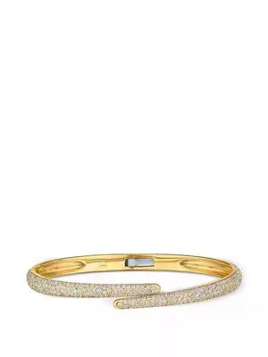 Kwiat 18k Yellow Diamond Pavé Crossover Bangle - Gold