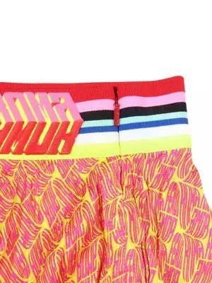 Fendi Printed Silk Midi Skirt