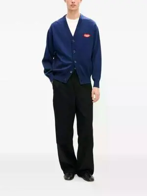 Kenzo Embroidered Motif V-neck Cardigan