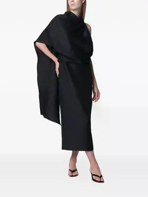 RÓHE Draped Open-back Midi Dress - Blue