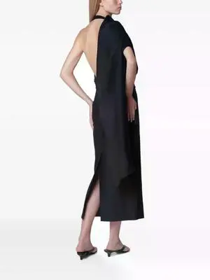 RÓHE Draped Open-back Midi Dress