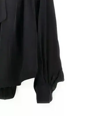 Andamane Mathilda Pleated Long Sleeve Blouse - Black