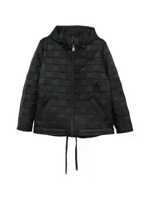 BETTY BARCLAY Quilted Design Hooded Jacket - Black