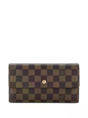 LOUIS VUITTON Sarah Wallet Damier Compact Small Wallets - Brown