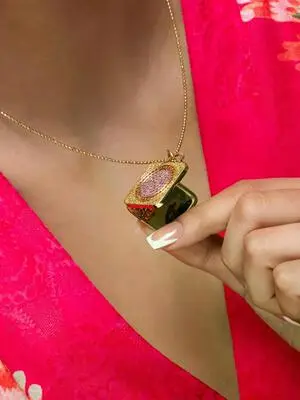 Devon Woodhill Voyage Sapphire Locket Pendant In 18k Yellow
